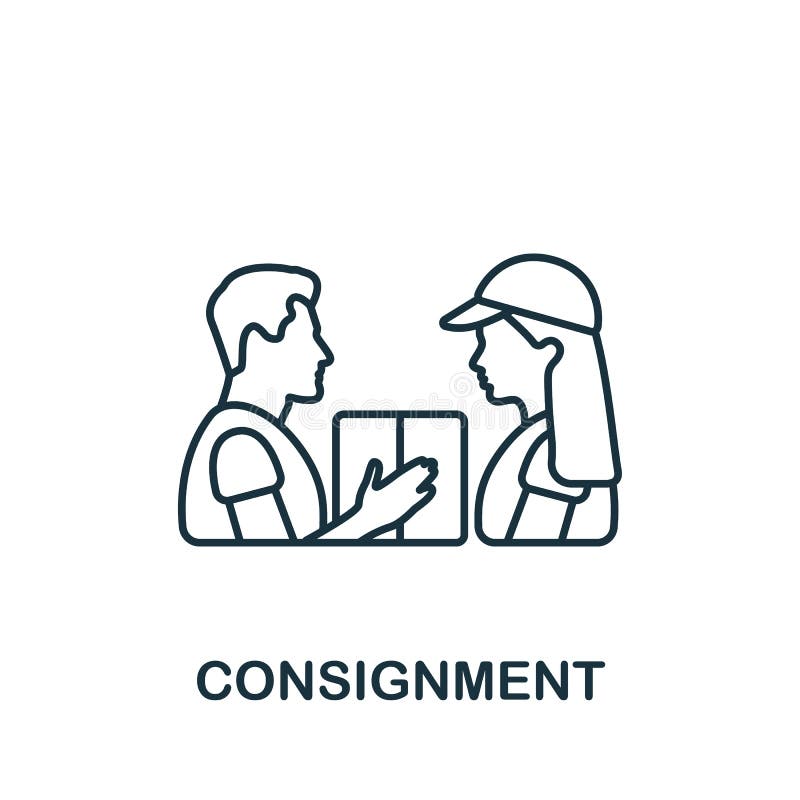 Consignment Icon. Line Simple Line Shipping Icon for Templates, Web ...