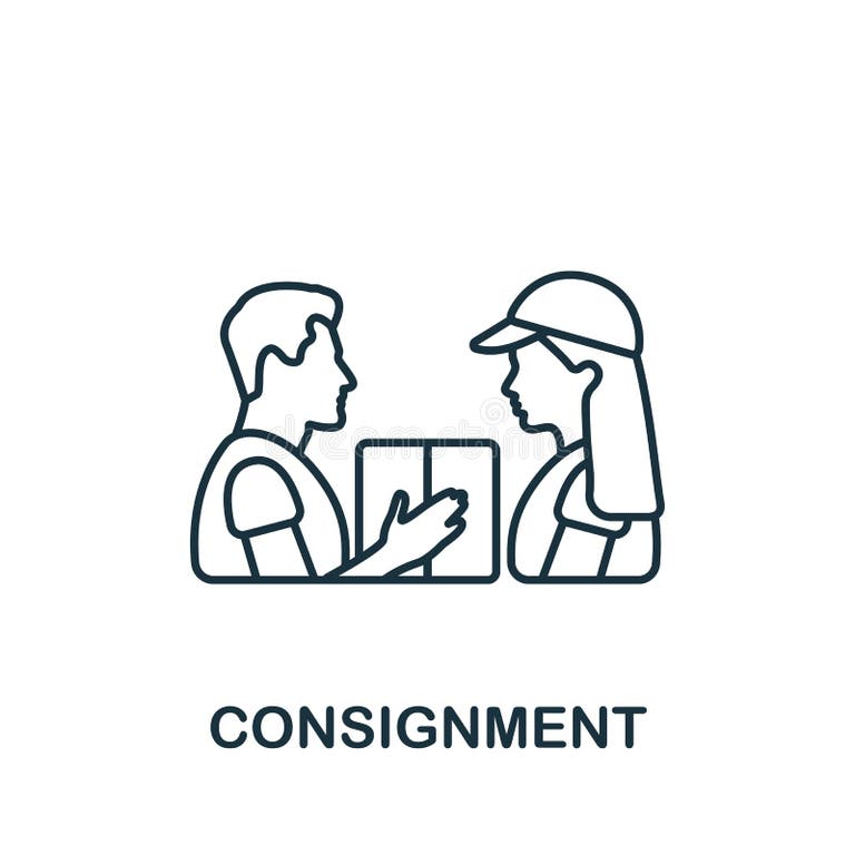 Consignment Icon. Line Simple Line Shipping Icon for Templates, Web ...