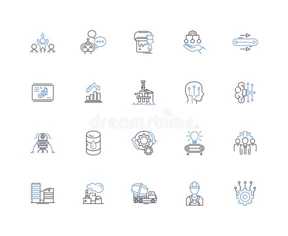 Consignment Note Line Icons Collection. Shipping, Invoice, Document ...