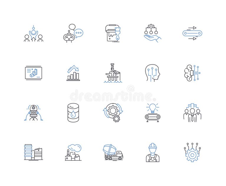 Consignment Note Line Icons Collection. Shipping, Invoice, Document ...