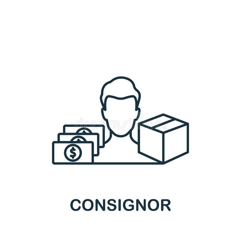 Consignment Icon. Line Simple Line Shipping Icon for Templates, Web ...
