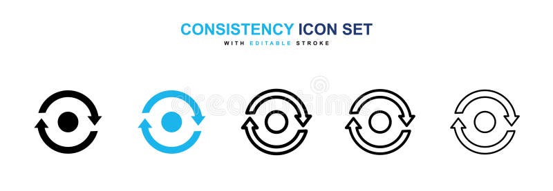 Consistency icon vector stock illustration. Illustration of recycle ...