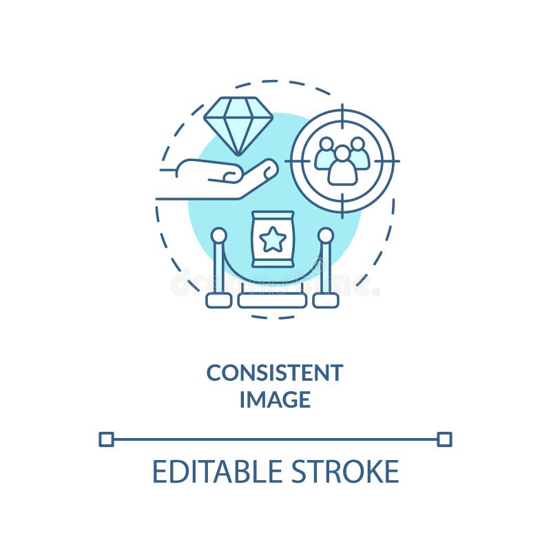Consistent Image Turquoise Concept Icon Stock Vector - Illustration of ...