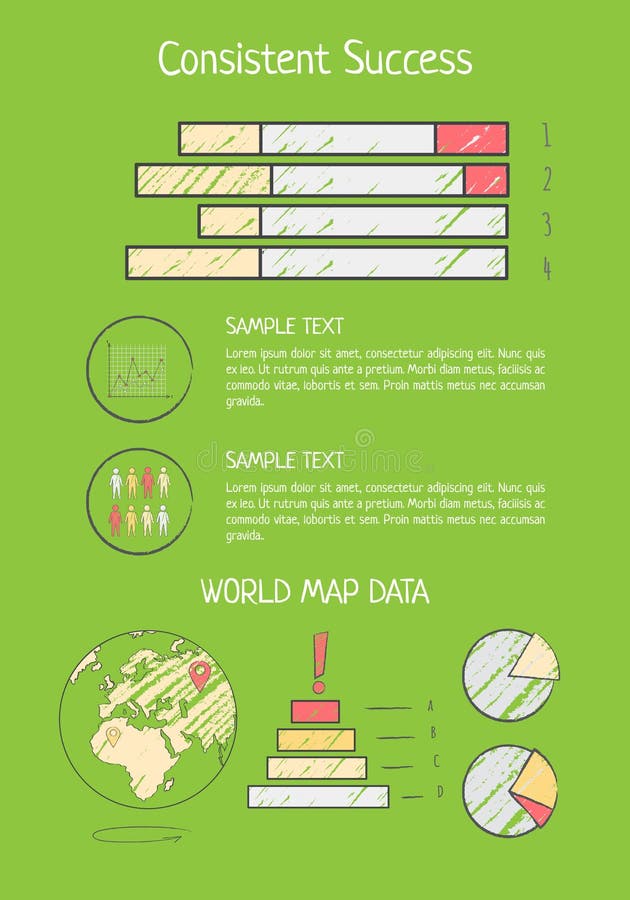 Consistent Success Analysis Vector Illustration Stock Vector ...