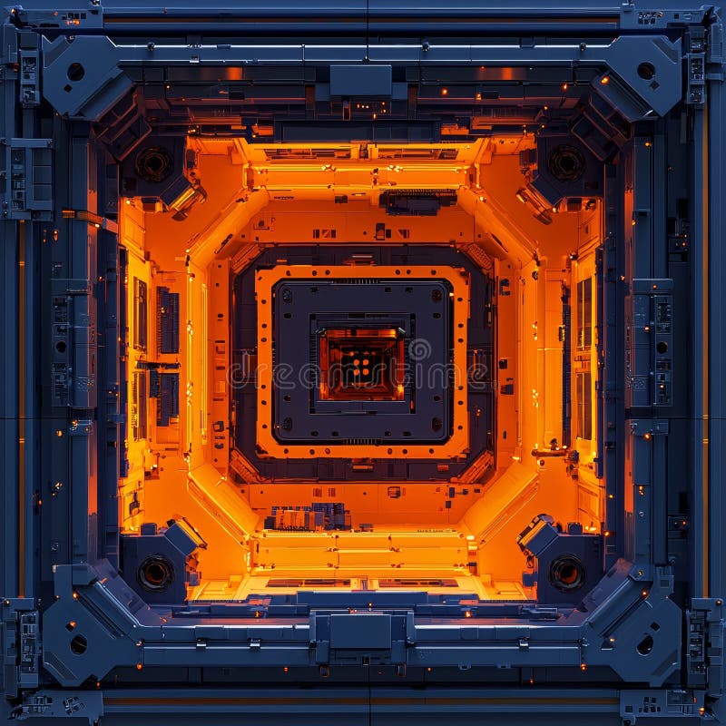 It Consists of Glowing Structures and Intricate Pathways in a ...