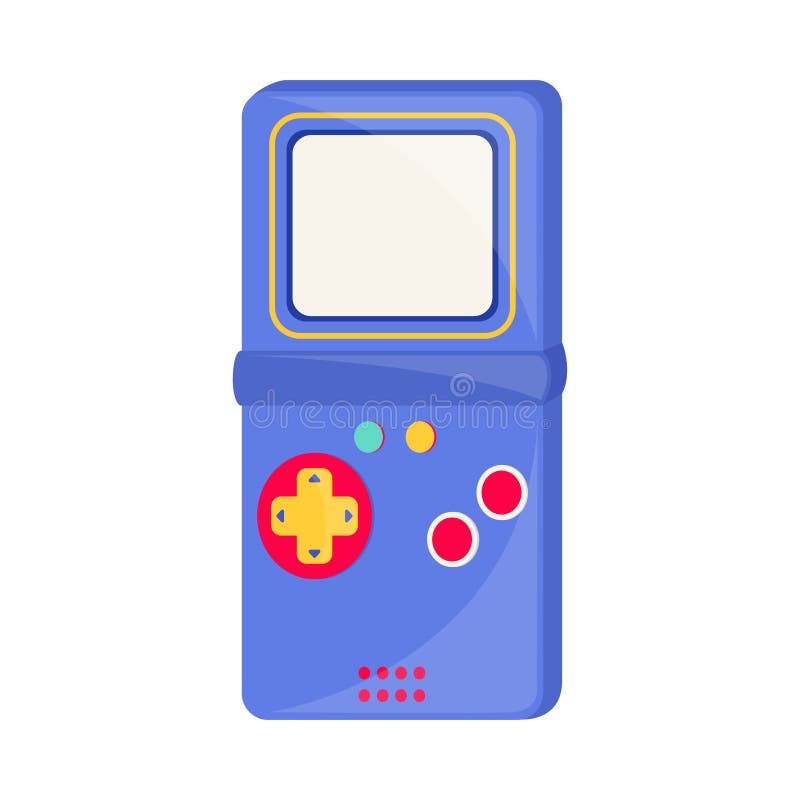 Consola De Videojuegos Retro Ilustración del Vector - Ilustración de ...