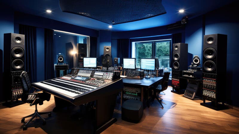 Console Audio Visual Technology Stock Illustration - Illustration of ...