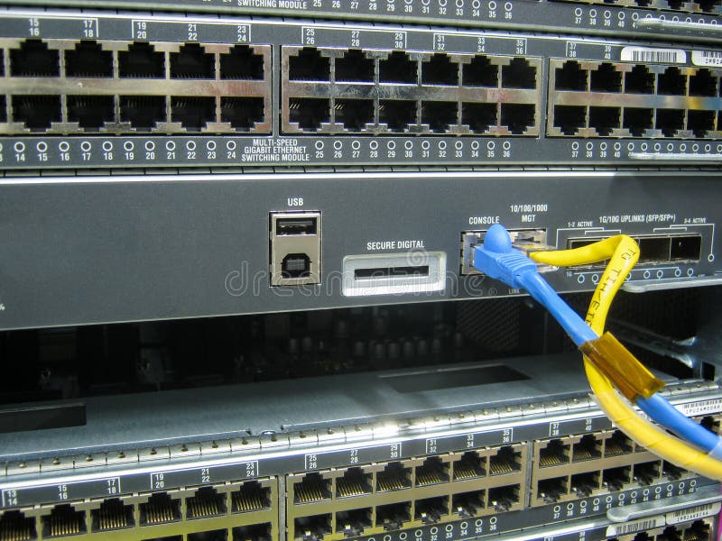 Console Cable Communications Switch Equipment Stock Photo - Image of ...