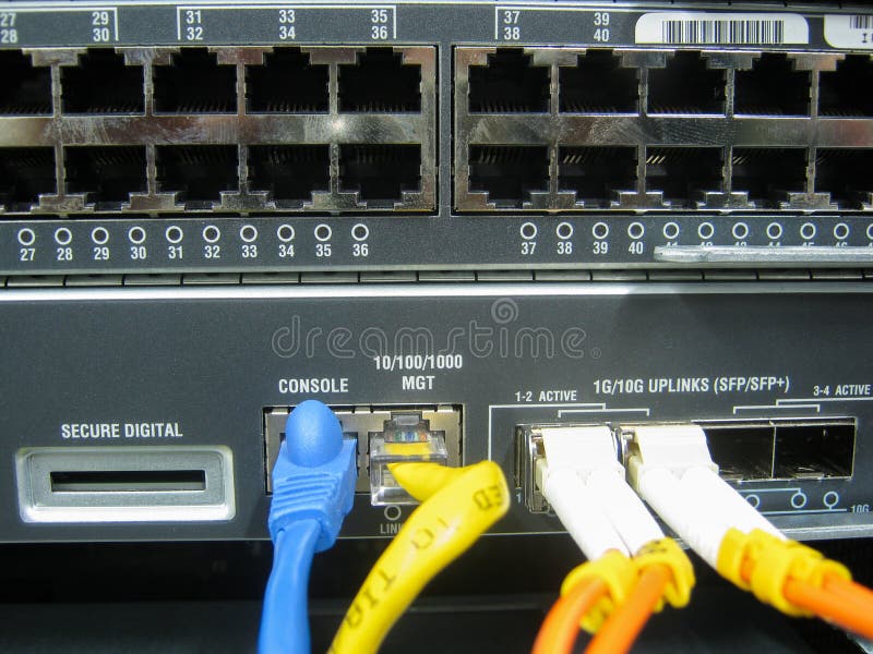 SFP Communications Equipment Stock Image - Image of center, power: 34418693