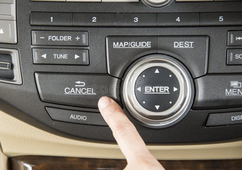 Console in car stock image. Image of interior, radio - 51960821