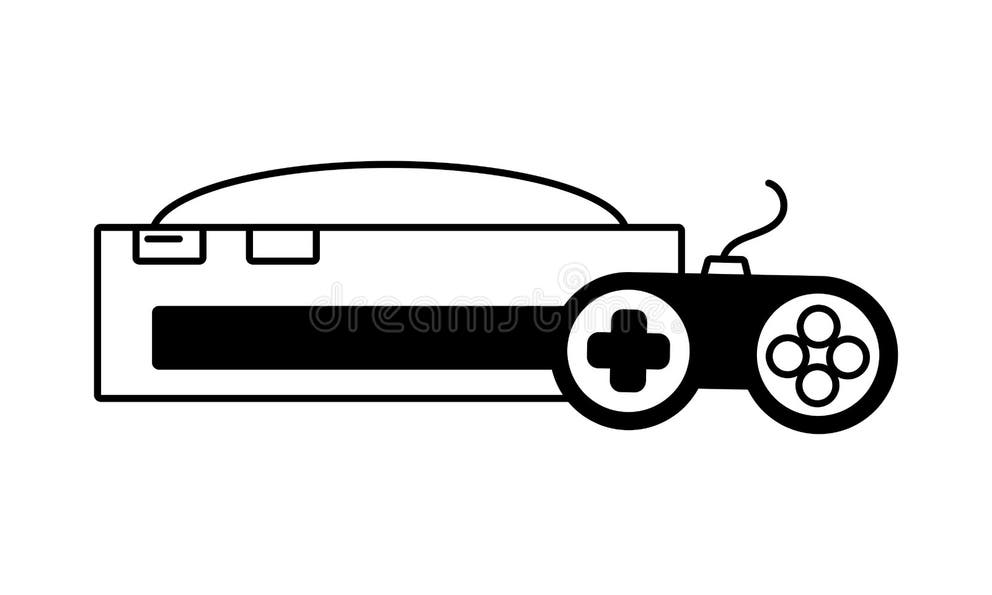 Console and control game stock vector. Illustration of gadget - 142016567