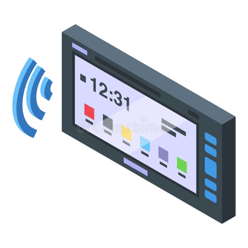 Console Display Icon Isometric Vector. Stereo Digital Stock ...