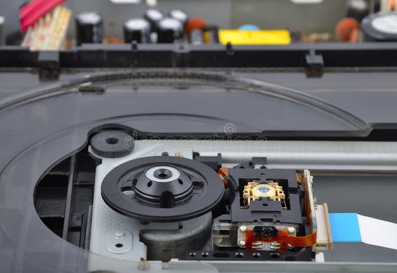 Console of DVD player stock photo. Image of disk, head - 54124734