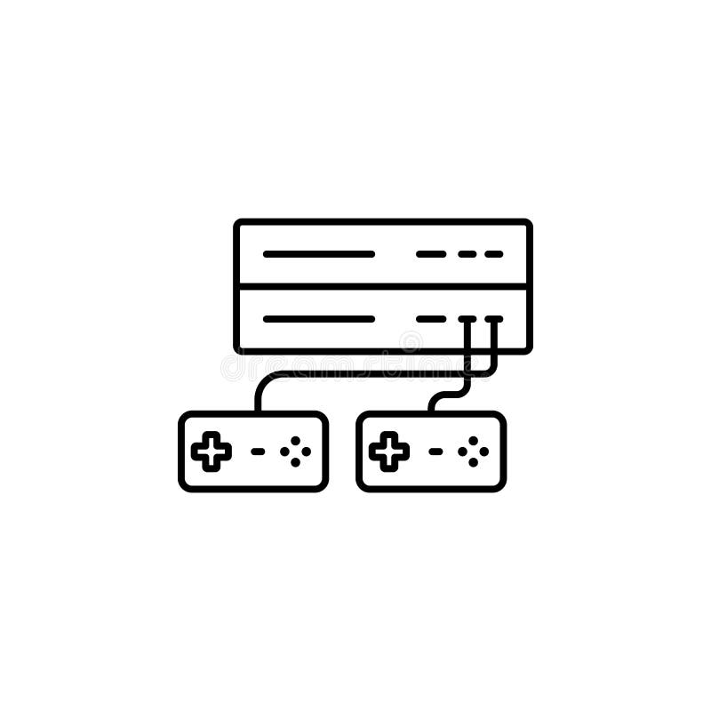 Console, Game, Game Controller Icon. Simple Thin Line, Outline Vector ...