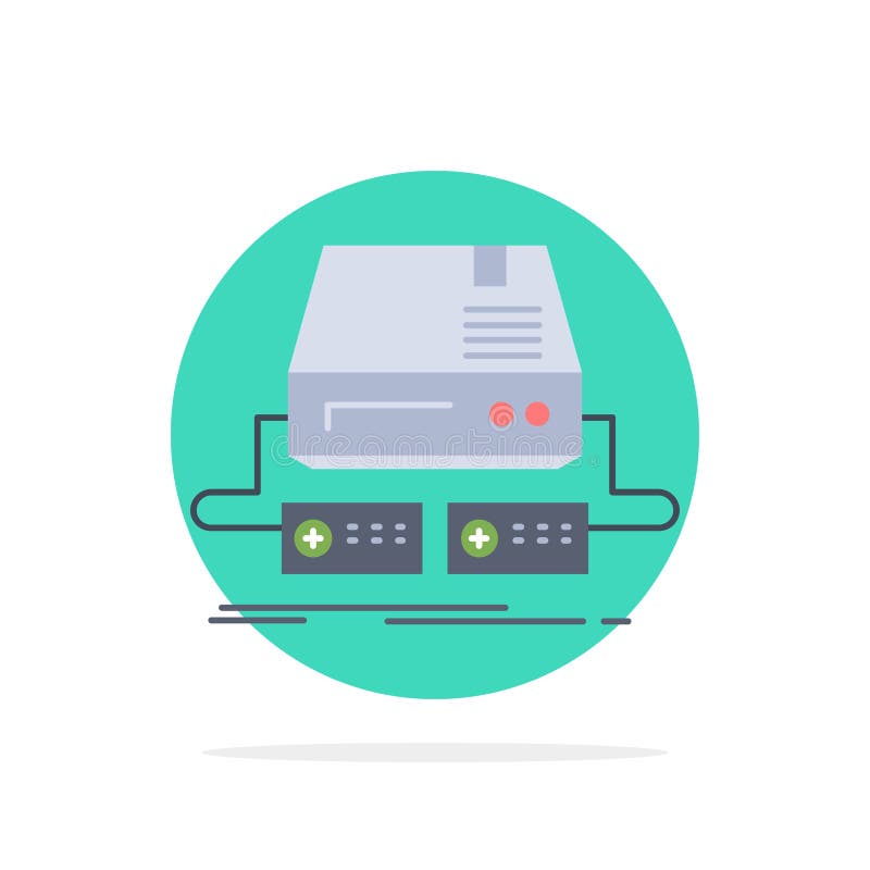 Console, Game, Gaming, Pad, Drive Flat Color Icon Vector Stock Vector ...