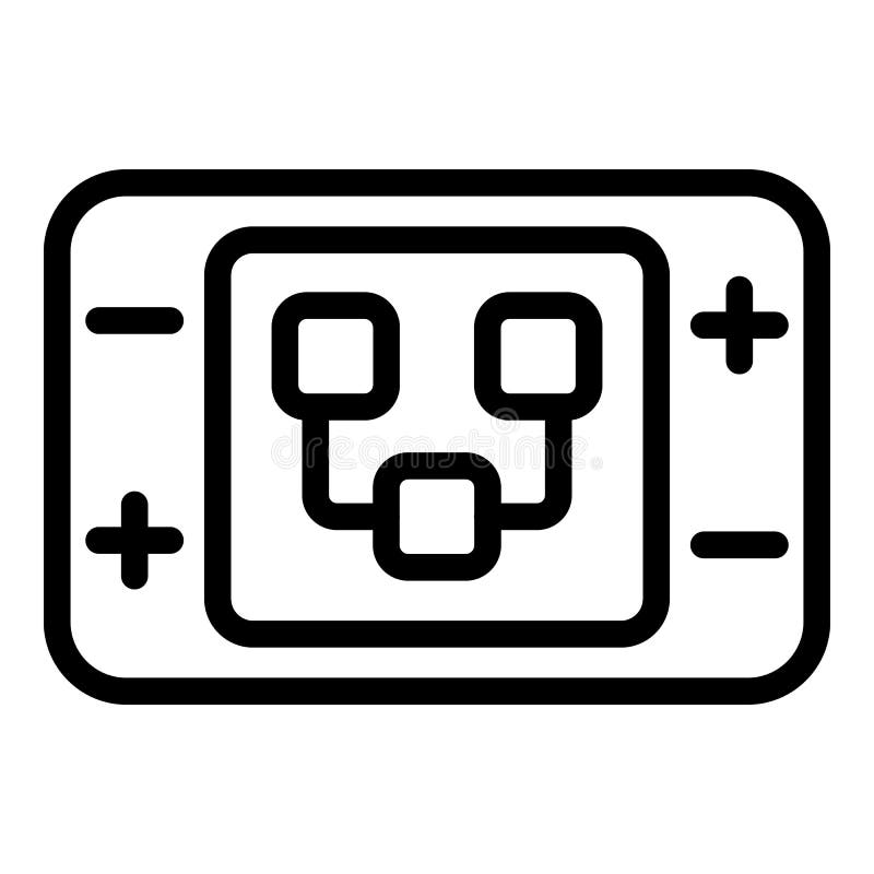 Console Game Icon Outline Vector. Online Play Stock Vector ...