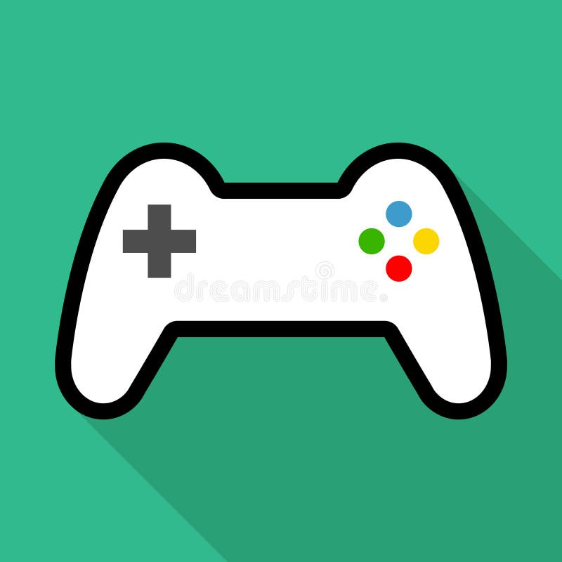 Console Gaming Gamepad Icon, Joystick Gadget Technology Button Vector ...