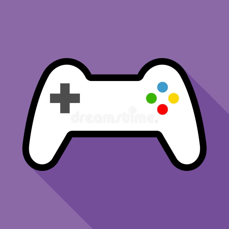 Console Gaming Gamepad Icon, Joystick Gadget Technology Button Vector ...