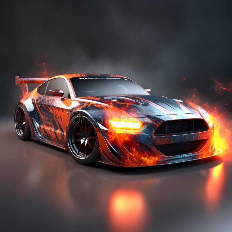 Console Gaming Racing Game Design a Custom Car with Flame Two ...