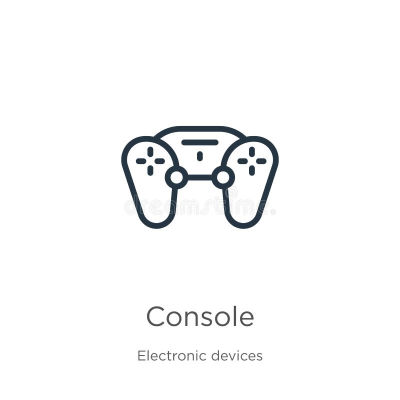 Console Icon Vector. Trendy Flat Console Icon from Electronic Devices ...