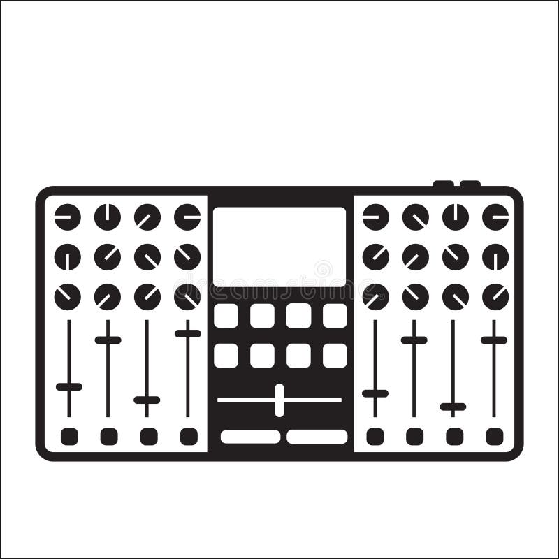 Console Mixer. Vector Illustration Decorative Design Stock Vector ...