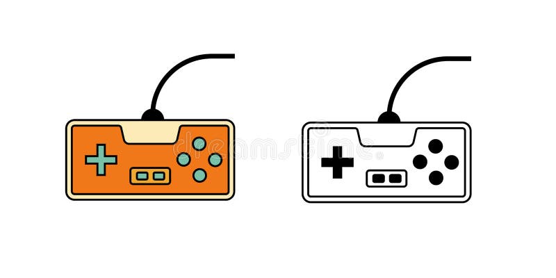 Console Play Game Icon Simple Design Stock Vector - Illustration of ...