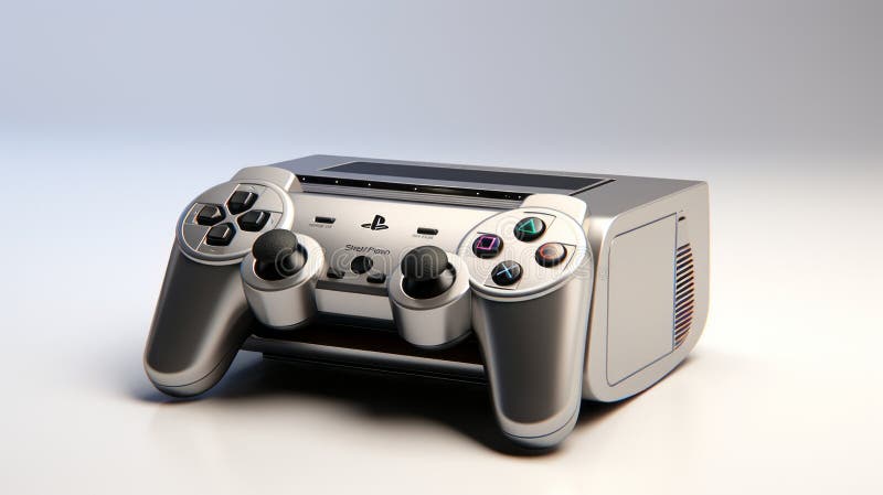 High-quality Console Isolated on White Background in High Resolution ...