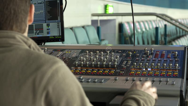 Console sound engineer stock image. Image of electric - 51252271