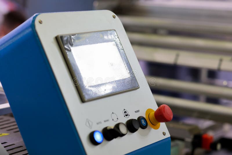 Console with Touch Screen Control Panel Stock Photo - Image of panel ...