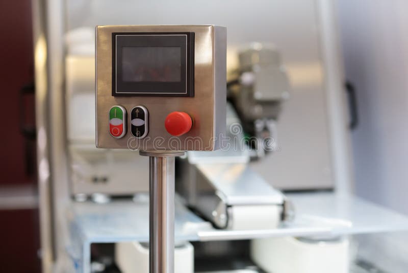 Industrial Control Panel with a Touch Screen Stock Image - Image of ...