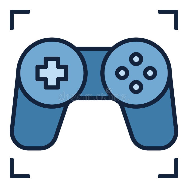 Console Video Game Controller Vector Wireless Gamepad Colored Icon or ...