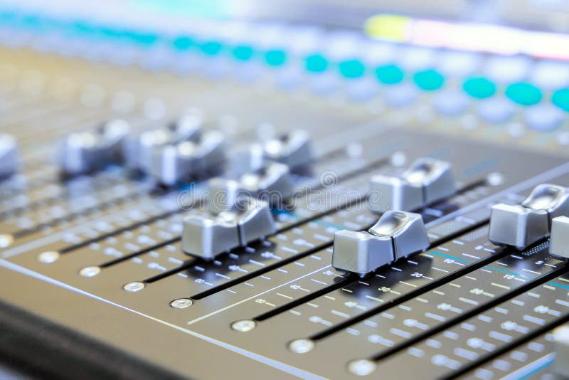 Console with Volume Control, Sound Mixer, Equalizer, a Control Panel ...