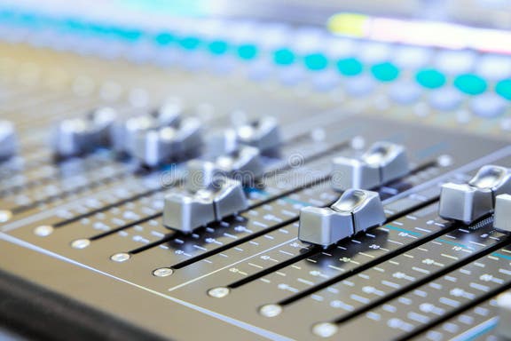 Console with Volume Control, Sound Mixer, Equalizer, a Control Panel ...