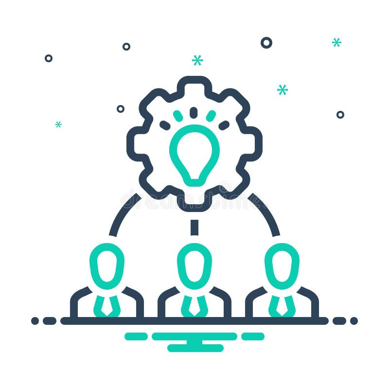 Mix Icon for Consolidated, Compound and Structure Stock Vector ...