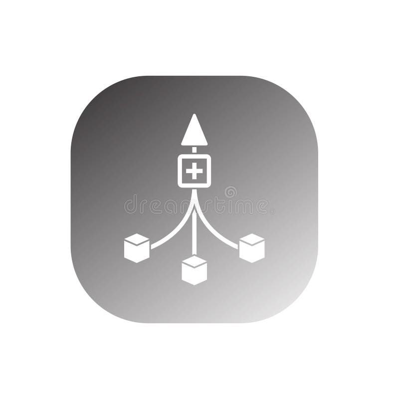 Consolidation icon vector stock vector. Illustration of structure ...