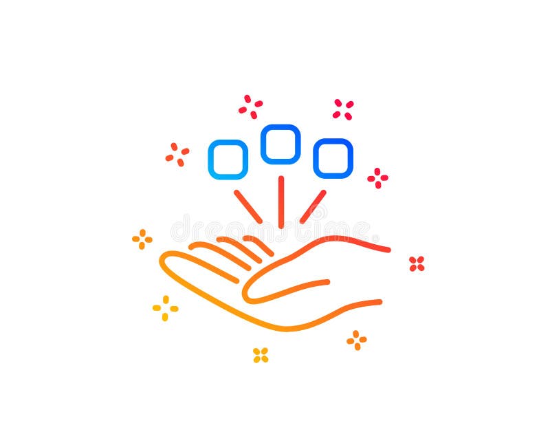 Consolidation Line Icon. Business Strategy Sign. Vector Stock Vector ...