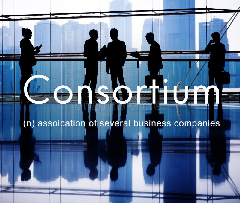 Consortium Alliance Combine Cooperative Group Concept Stock Photos ...