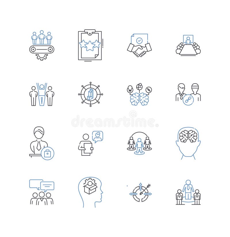Consortium Nerk Line Icons Collection Collaboration Partnership Alliance Group Nerk