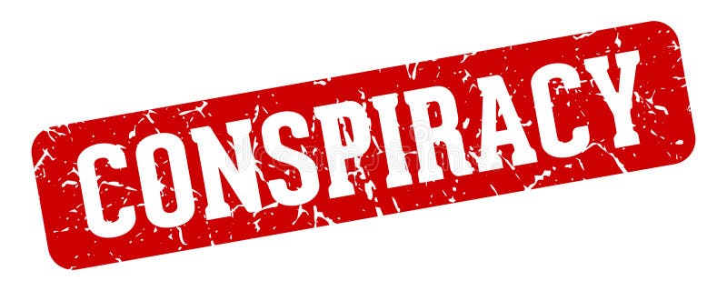 Conspiracy Rectangular Sign. Conspiracy Stamp Stock Vector ...