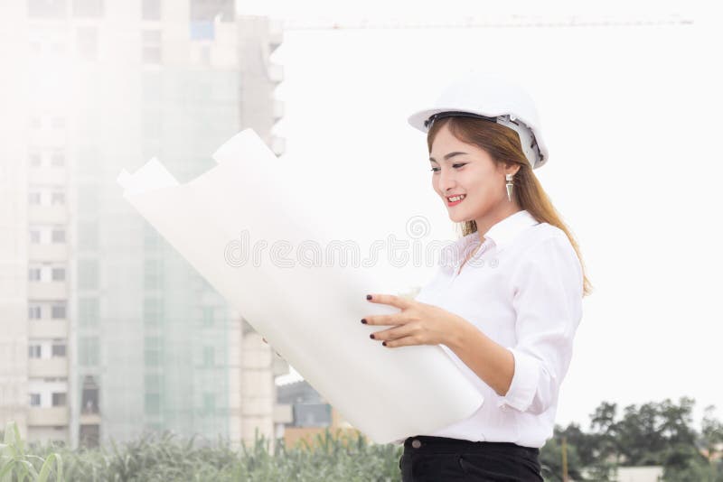 Consrtuction De La Empresaria Imagen de archivo - Imagen de profesional ...