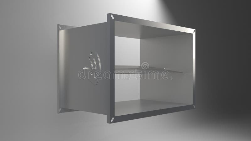Constant Air Volume CAV Unit Box Stock Illustration - Illustration of ...