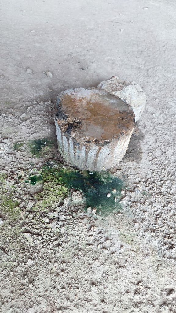 The Constant Dripping of Water Has Allowed Moss To Grow on this Stone ...