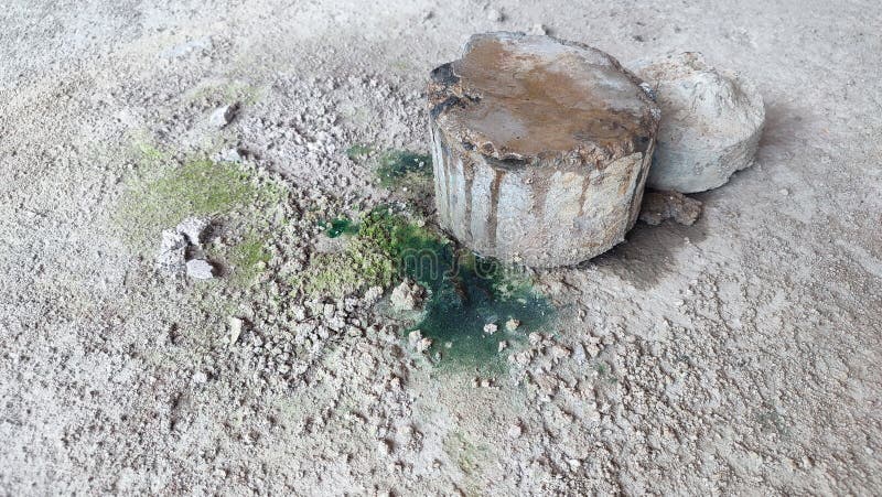 The Constant Dripping of Water Has Allowed Moss To Grow on this Stone ...