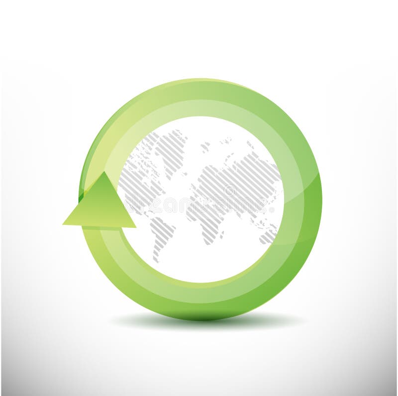 Constant Movement Around the Globe Stock Illustration - Illustration of ...