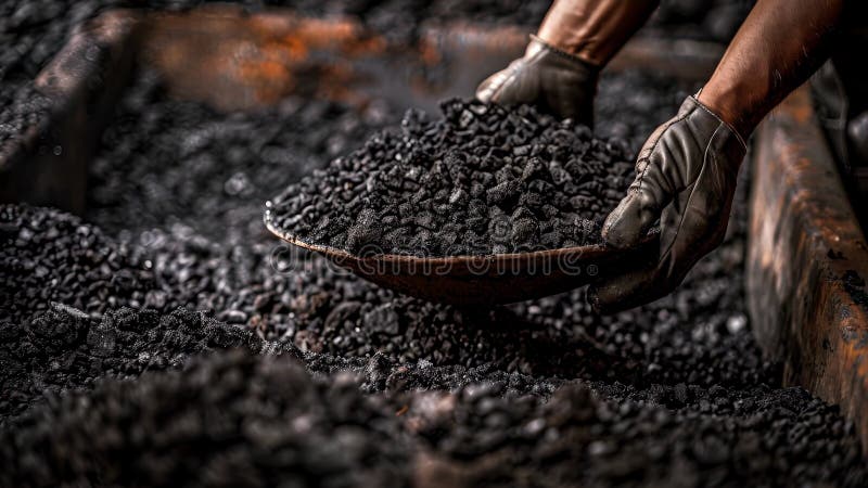 The Constant Movement and Flow of Coal a Neverending Cycle in the Hands ...