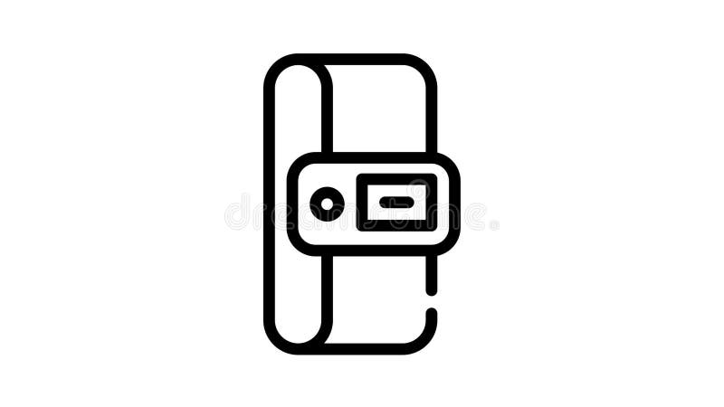 Constant Temperature Control Sensor Black Icon Animation Stock Video ...