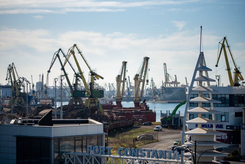 Constanta seaport stock image. Image of view, outside - 270081023