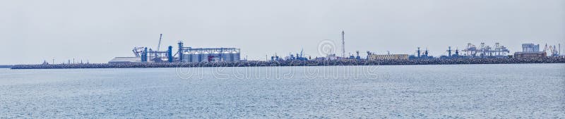 Constanta shipyard stock photo. Image of water, industrial - 56598912