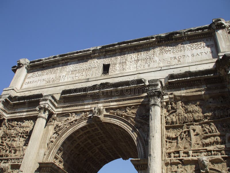 Constantin gate in rome stock photo. Image of travel - 15109388
