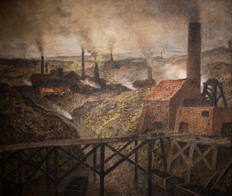 In the Black Country, 1893 Painting by Constantin Meunier Editorial ...